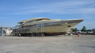 Half-finished 50m Trinity superyacht sold at auction